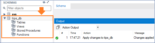 팁스소프트 > MFC/API 가이드 > [DBMS] Workbench로 스키마와 테이블 만들기
