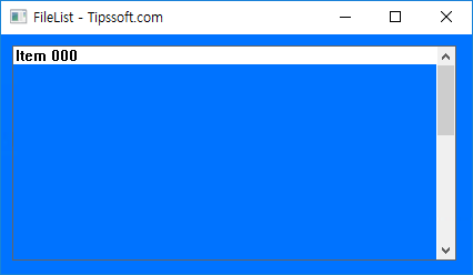팁스소프트 > MFC/API 가이드 > [Win32] ListBox 직접 생성해서 사용하기